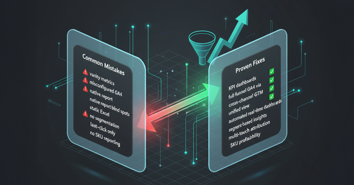 eCommerce Reporting Mistakes & Fixes by ZealousWeb
